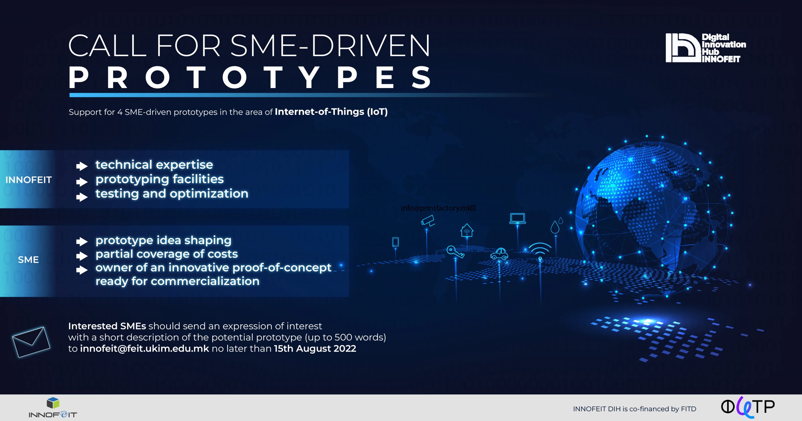 Call for SME-driven prototypes by INNOFEIT DIH - Inno-FEIT